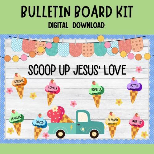 Religious Bulletin Board | Christian Classroom Decor | Summer June ...