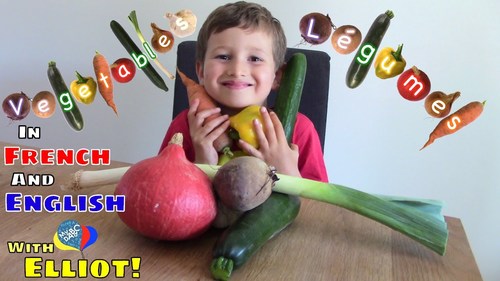 Learn 10 Vegetable Names in French and English Video Mini-Lesson