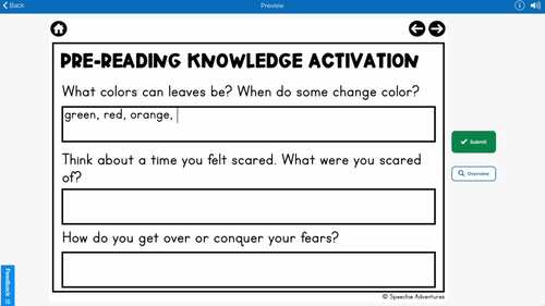 The Very Last Leaf Book Companion Boom Cards by Speechie Adventures