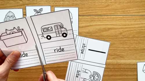 I-e Phonics Flash Cards, i-e Digraph Phonics Spelling Rule Printable ...