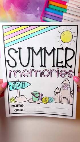 MEMORY BOOK for the SUMMER | DIGITAL | No Prep Printables | TPT