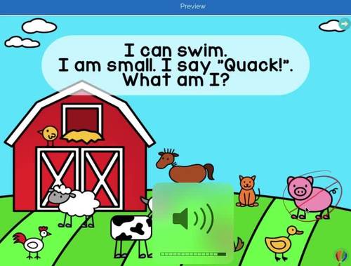 Making Inferences: Animal Fun! BOOM Cards™ for Distance Learning