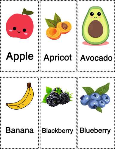 vocabulary kindergarten Fruit Flashcards is A Memory Game for Fruits