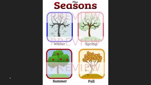 Seasons In English And Spanish, Bilingual Seasons Lesson, Homeschool Lesson