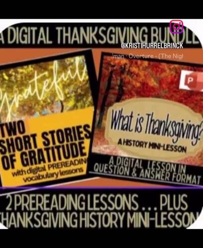 Thanksgiving History Lesson plus 2 Thanksgiving short story vocab intro ...
