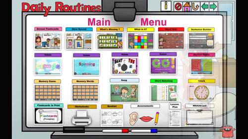 Daily Routines - ESL Power Point Interactive Lesson + Games, Worksheets ...