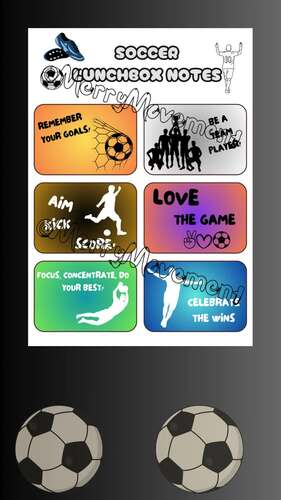 Sport Themed Lunchbox Notes | Soccer, Basketball, Martial Arts, Jump ...