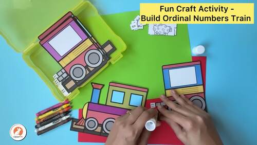Ordinal Numbers Train Craft - Differentiated Activities with WH ...