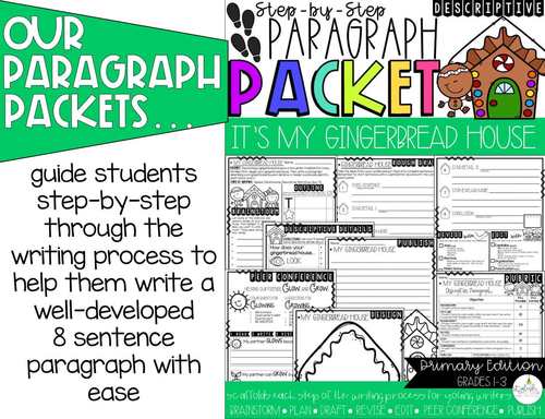 It's My Gingerbread House! Paragraph Packet by Stylish In Elementary