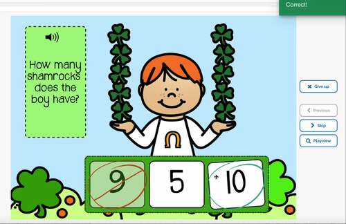Shamrock Counting 1-10 Level 1 Boom Cards™ Digital Task Cards | TPT