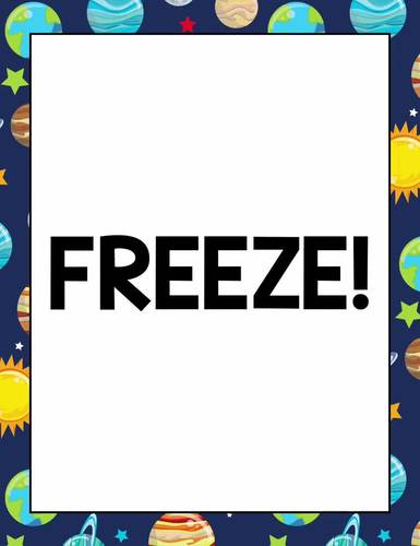 Space Freeze Dance (With GIFS) - {Music and Non-Music Classrooms}