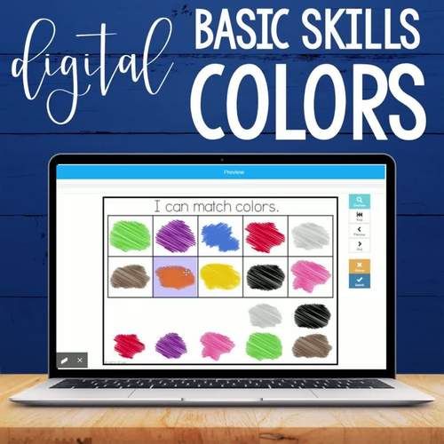 Digital Basic Skills Binder: Colors by Reaching Exceptional Learners