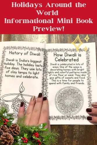Holidays Around the World Mini Book for Early Readers, Passport and Crafts!