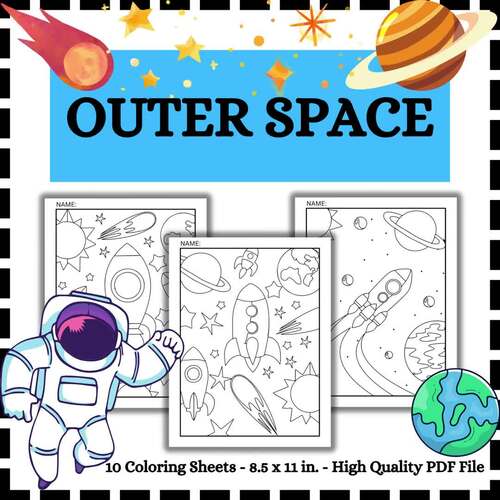 Outer Space Coloring Sheets - 10 Printable Outer Space Coloring Pages
