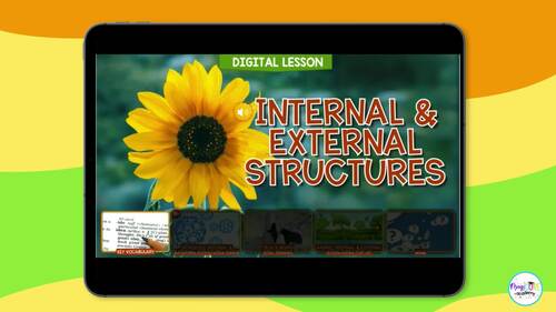 lnternal & External Structures Function Digital Science 4th Grade NGSS ...