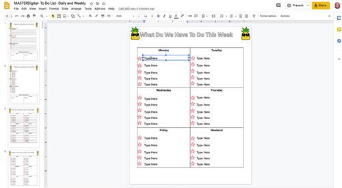 BUNDLE Editable and Printable Daily & Weekly To Do List Template