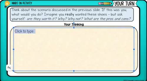 Grade 5 NEW Ontario Math Financial Literacy Digital Slides by Stacey's ...