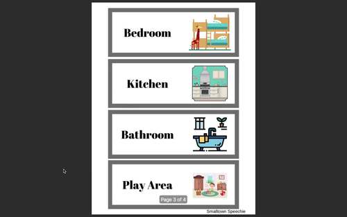 Category Visual Cards - Home Basic by Fun First Therapy | TPT