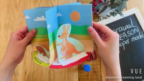 Dharawal season 3D paper craft model | Aboriginal season activity