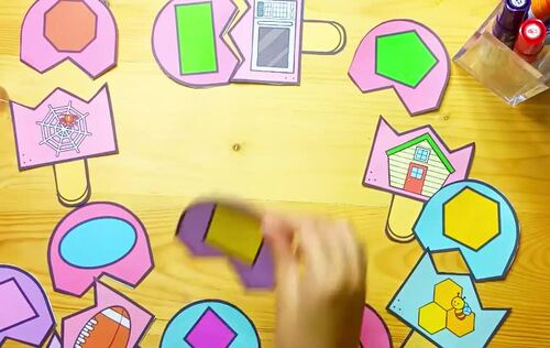 2D Shapes Real Life Objects Puzzle by The Joy in Teaching | TPT