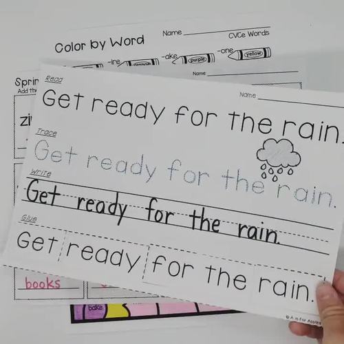 Spring Print and Go by A is for Apples | TPT