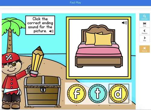 Ending Sounds - Digital Task Cards - Boom Cards by My Teaching Pal