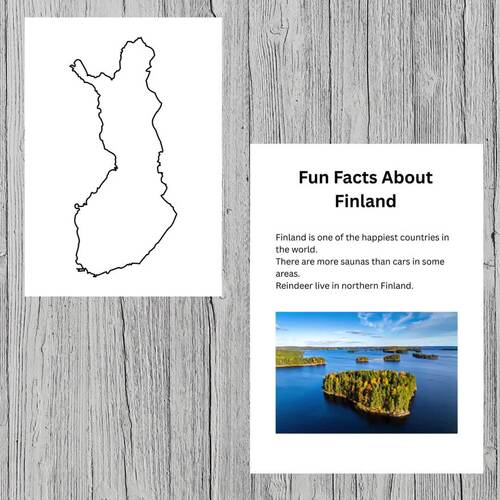Finland Mini Book | Country Study | Geography & Culture | Printable for K–3