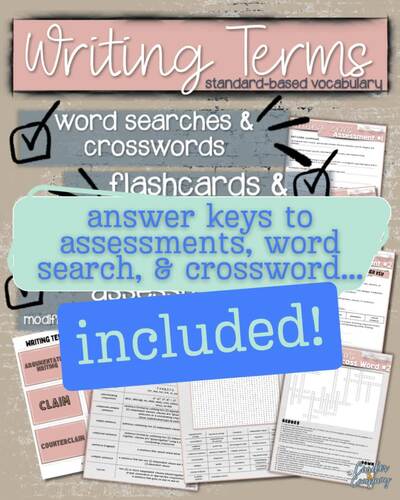 Writing Elements | Middle & High School Vocabulary | Test Prep & Assessment