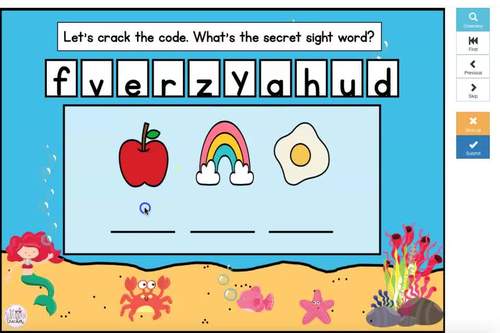 Sight Words Boom Cards | Kindergarten Sight Words | Distance Learning
