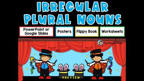 Irregular Plural Nouns PowerPoint, Worksheets, Posters, & More ...