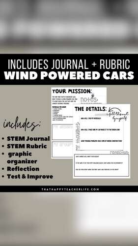 STEM Challenge: Design a Wind Powered Car by THAT HAPPY TEACHER LIFE