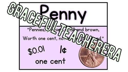 Pops of Pastel Collection Coin Posters with Rhyming Phrases, B&W Option ...