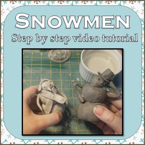 Snowmen: Clay modeling video tutorial by Miss C's Ceramics | TPT