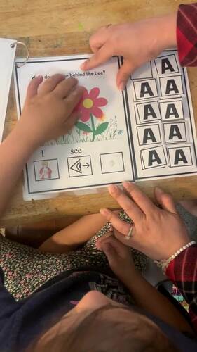 Letter A Adapted Spring Book for Special Education Homeschool | Errorless