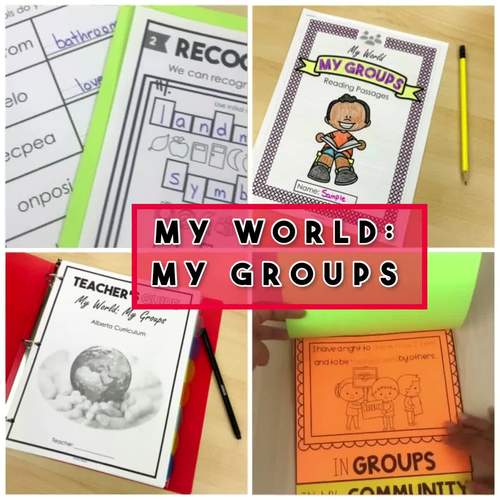 Alberta Social Studies | My Groups by Coreas Creations | TpT