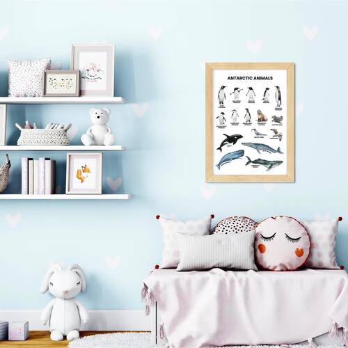 Antarctic Animals Poster | Watercolor Science Printable | Nature Study