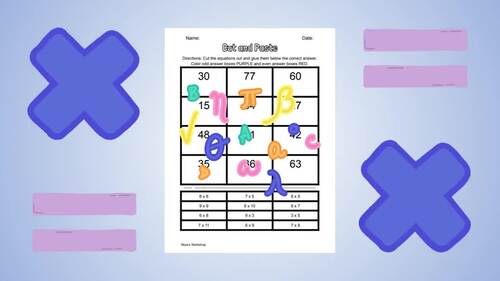 Cut and Paste Math for Upper Grades Version 1 BUNDLE by Skye's Workshop