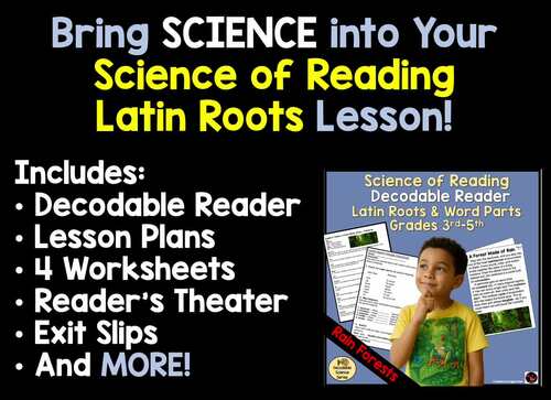 Science of Reading Decodable Reader | Latin Roots & Word Parts | 3rd ...