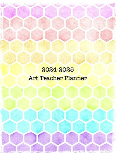 24-25 Art Teacher Planner. Editable digital or printable plan book
