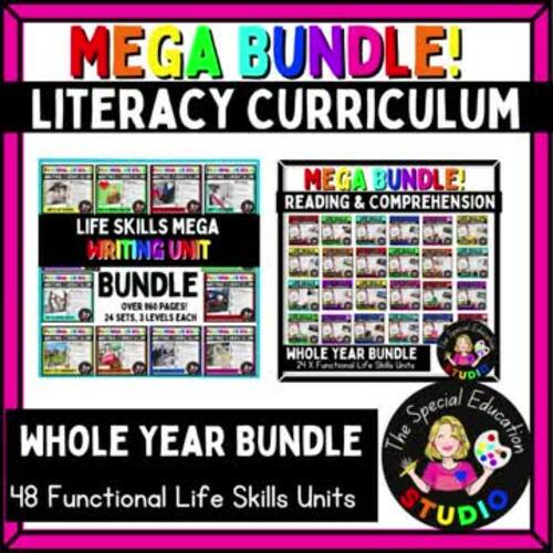 MEGA Curriculum BUNDLE writing, reading & comprehension functional ...