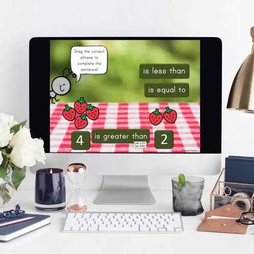 Comparing Two-Digit Numbers | Place Value | Math MiniLesson | Google Slides