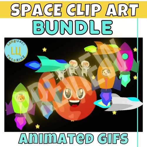 Simple Space Background clipart bundle by Teachers Resource Store