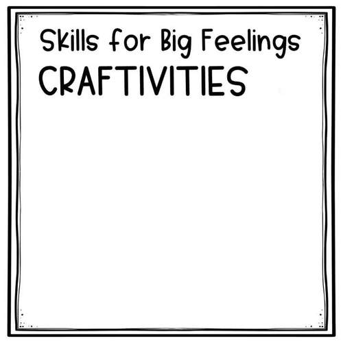 Mindful Breathing and Stretching CBT Coping Strategy Craft Activities Set 2