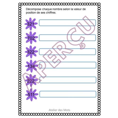 Révision en mathématique notions 3e année - Math revision 3rd grade