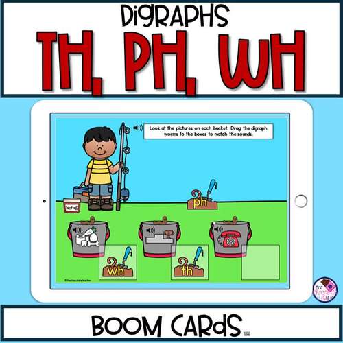 Consonant Digraphs | TH PH WH | Phonics BOOM Cards™ by The Chocolate ...