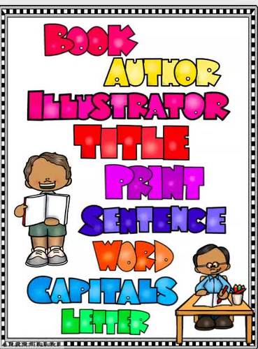 Concepts of Print Parts of a Book Print Awareness | Kindergarten ...
