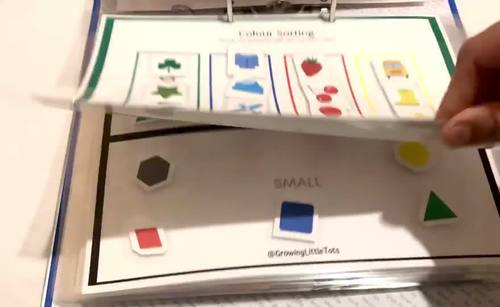 Pre-School Busy Book | Learning Binder by Growing Little Tots | TPT