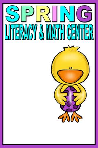 SCRATTLE MATH and LITERACY CENTER Spring Edition Differentiated Vocabulary