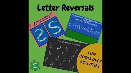 Letter Reversals - BOOM CARDS by OT for Schools | TPT