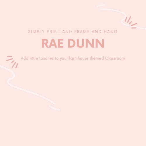 Classroom Decor Rae Dunn Posters with Organization Labels | TPT